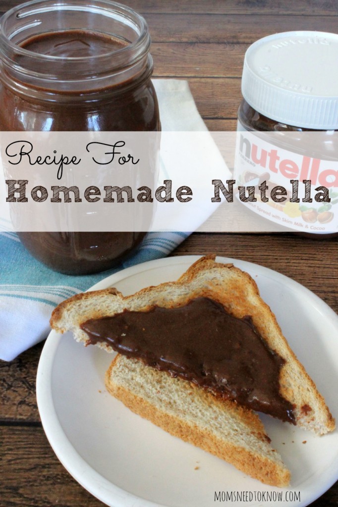 Homemade Nutella Recipe | Moms Need To Know