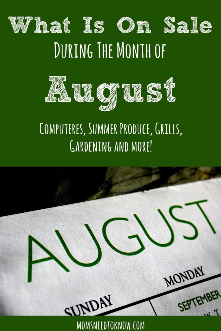 What is On Sale The Month of August | Moms Need To Know