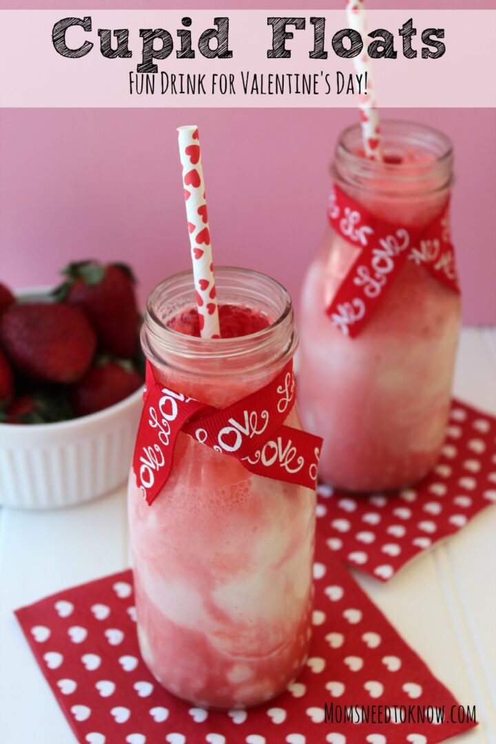 Cupid Floats | Valentine's Day Recipe! | Moms Need To Know