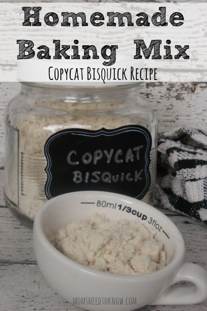 Homemade Baking Mix Recipe | Copycat Bisquick Recipe | Moms Need To Know