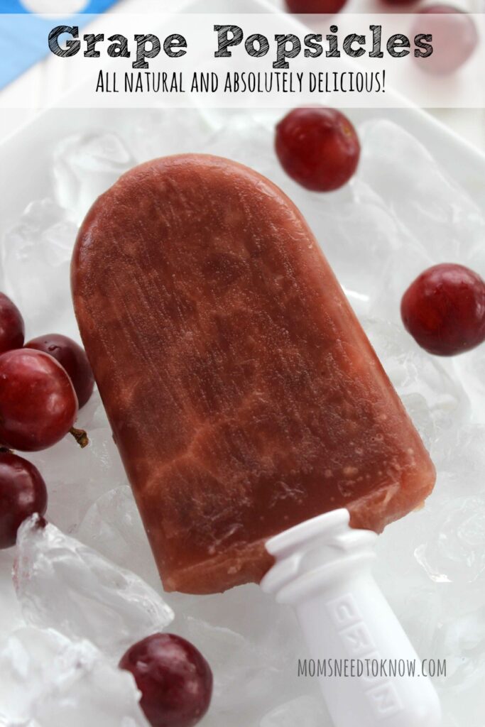 How To Make Natural Grape Popsicles | Moms Need To Know