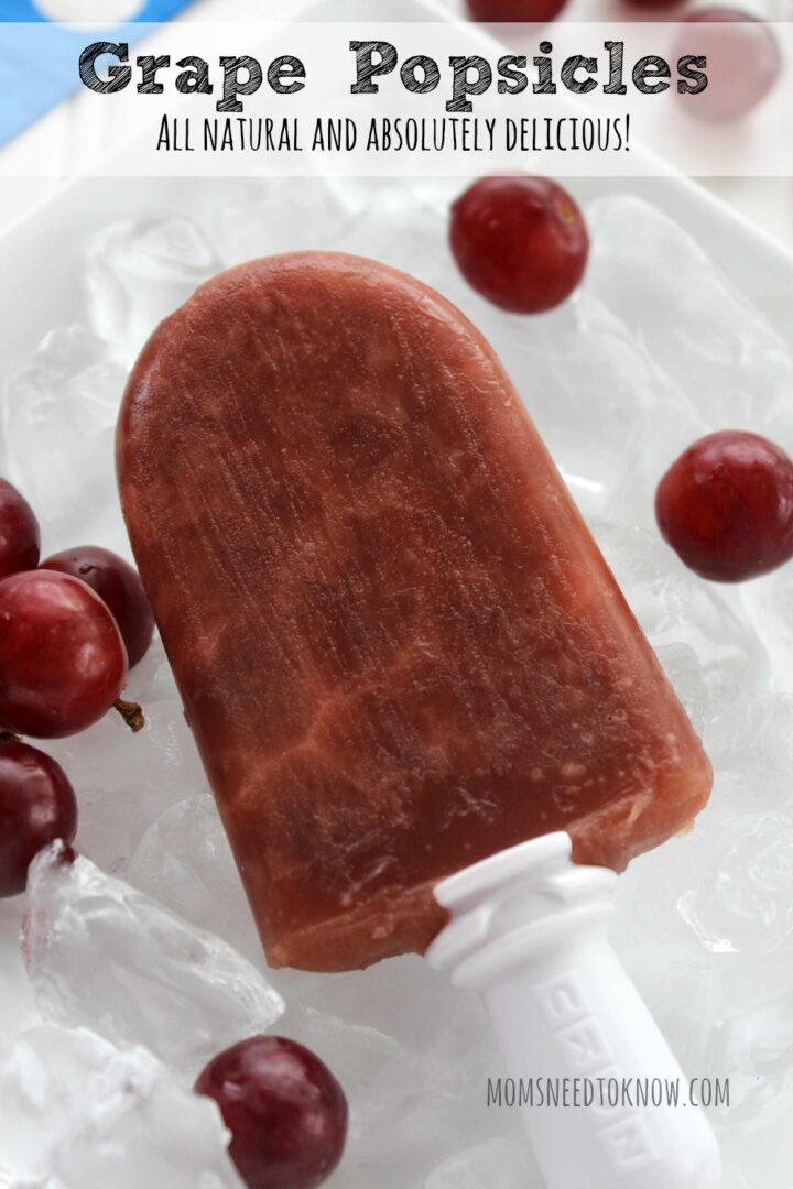 How To Make Natural Grape Popsicles | Moms Need To Know