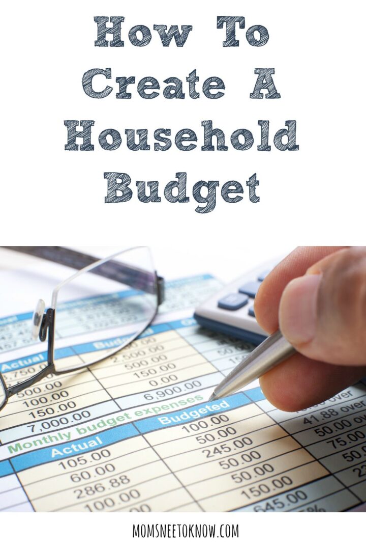How To Create A Household Budget | Moms Need To Know