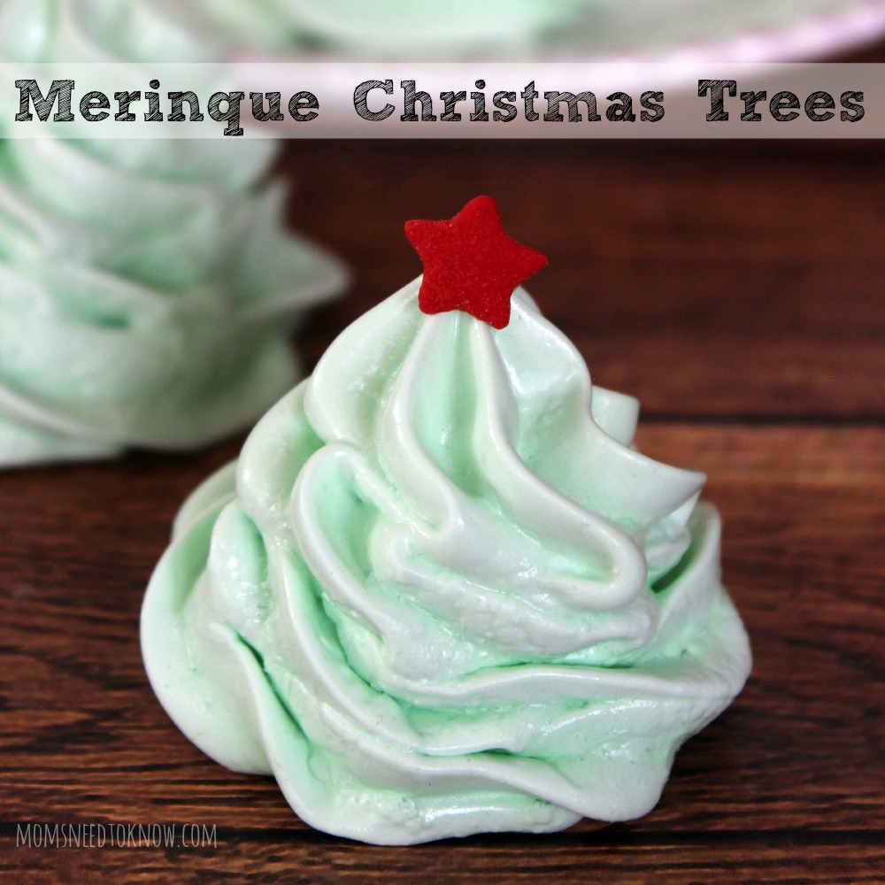 Easy Meringue Christmas Trees | Moms Need To Know