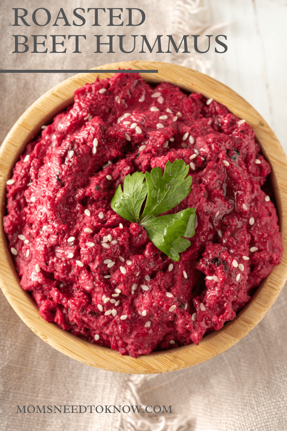 Roasted Beet Hummus Recipe | Moms Need To Know